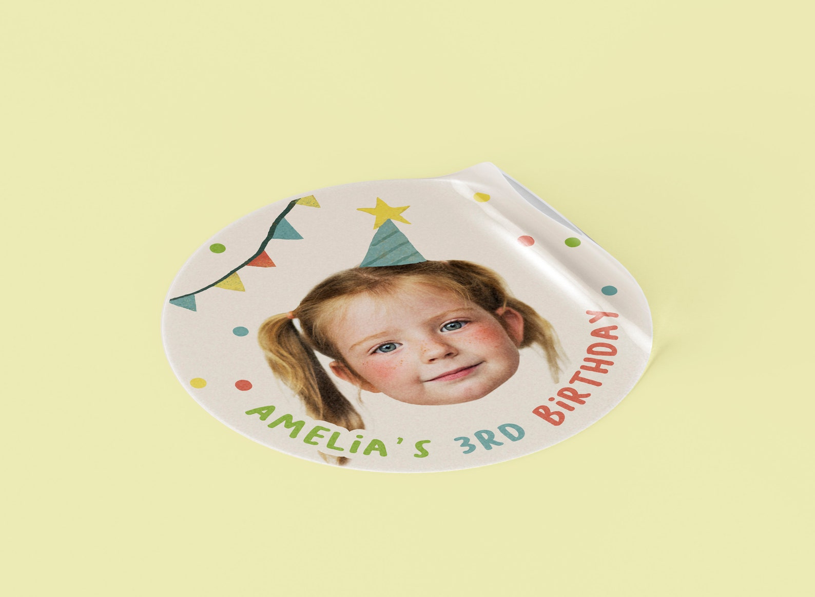 Kids Birthday Stickerpersonalized Birthday Stickercustom Kid Birthday ...