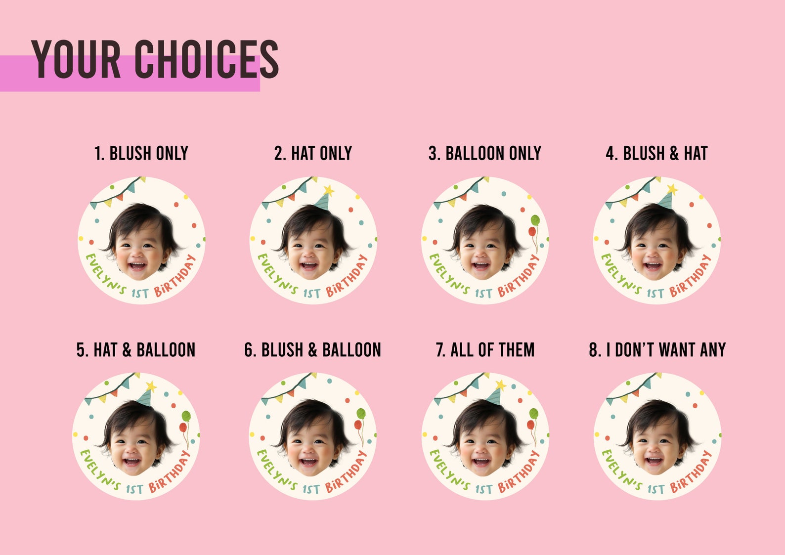 Kids Birthday Stickerpersonalized Birthday Stickercustom Kid Birthday ...