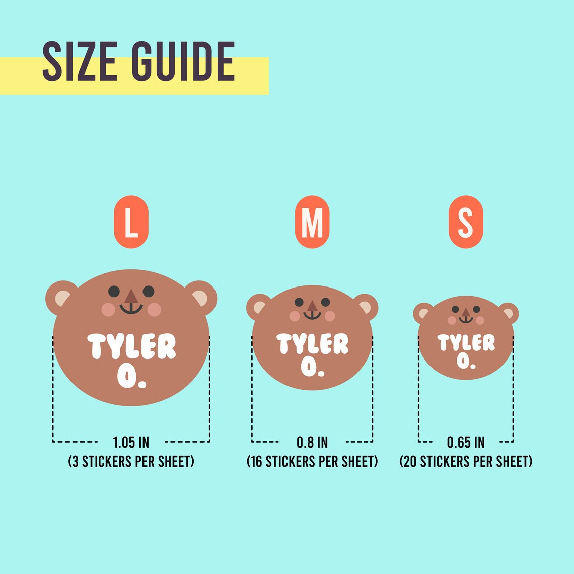 Waterproof Kid Name Label｜laminated Kid Name Sticker｜animal Name｜kids ...