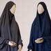 2 Piece Round Long Jilbab - Etsy