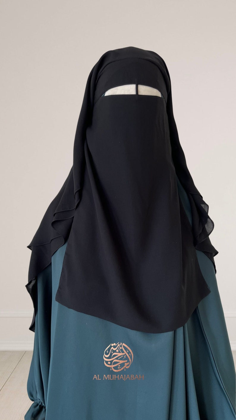2 Layer Round Niqab With Nosestring - Etsy