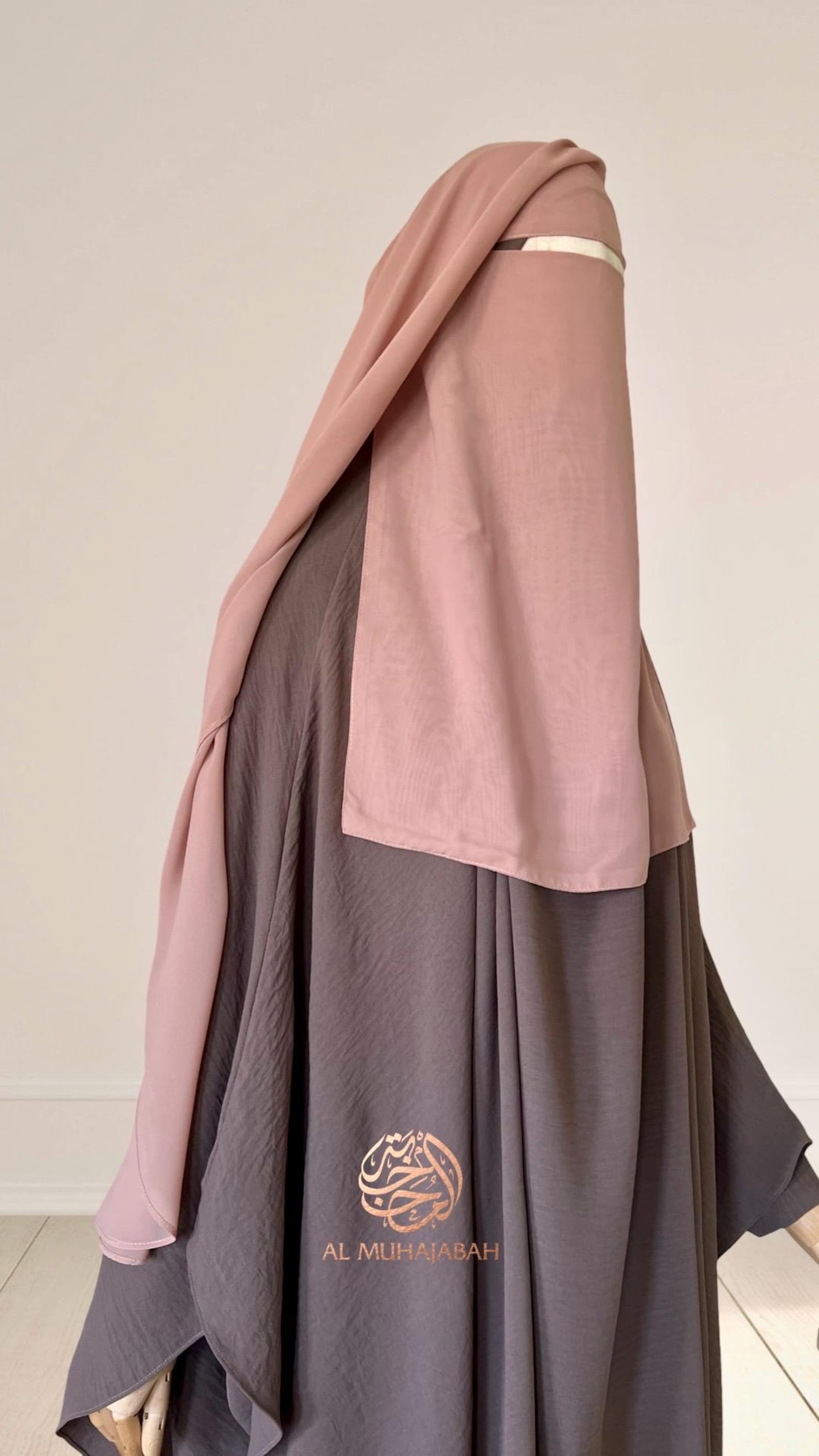 2 Layer Round Niqab With Nosestring - Etsy