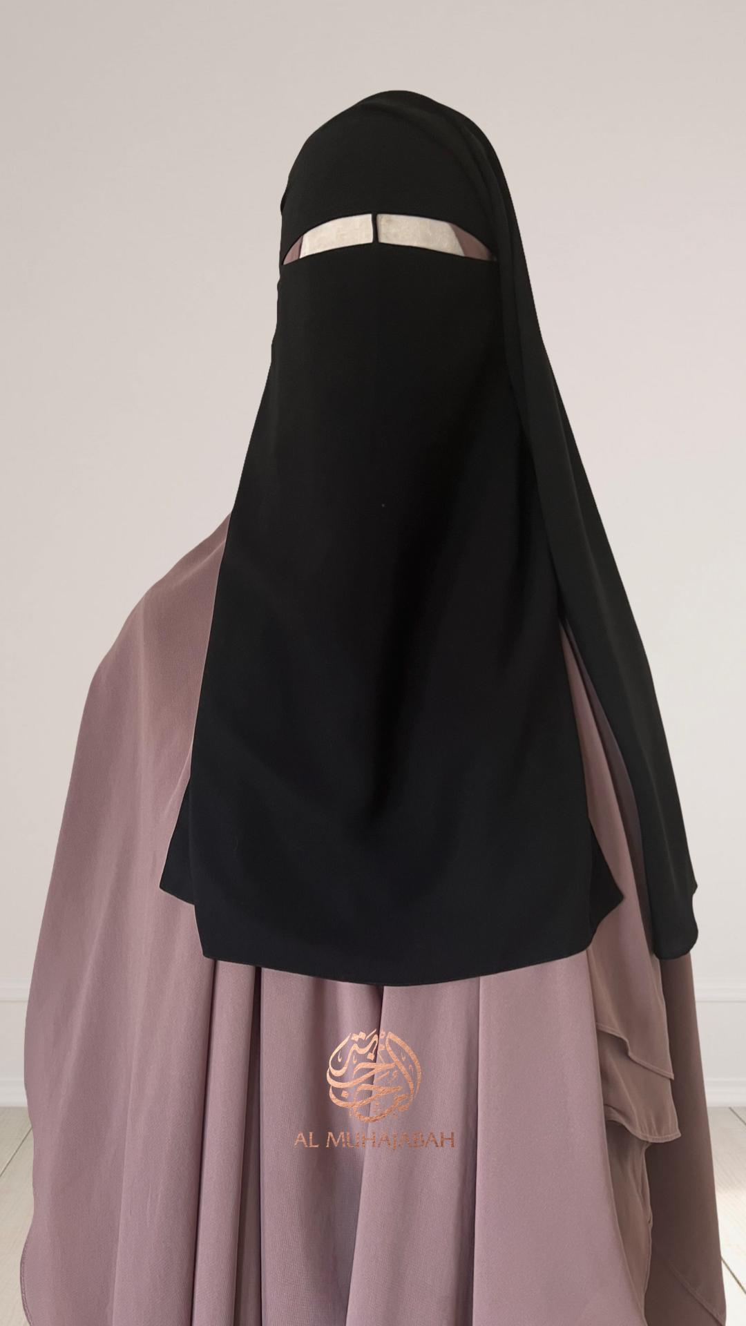 2 Layer Round Niqab With Nosestring - Etsy