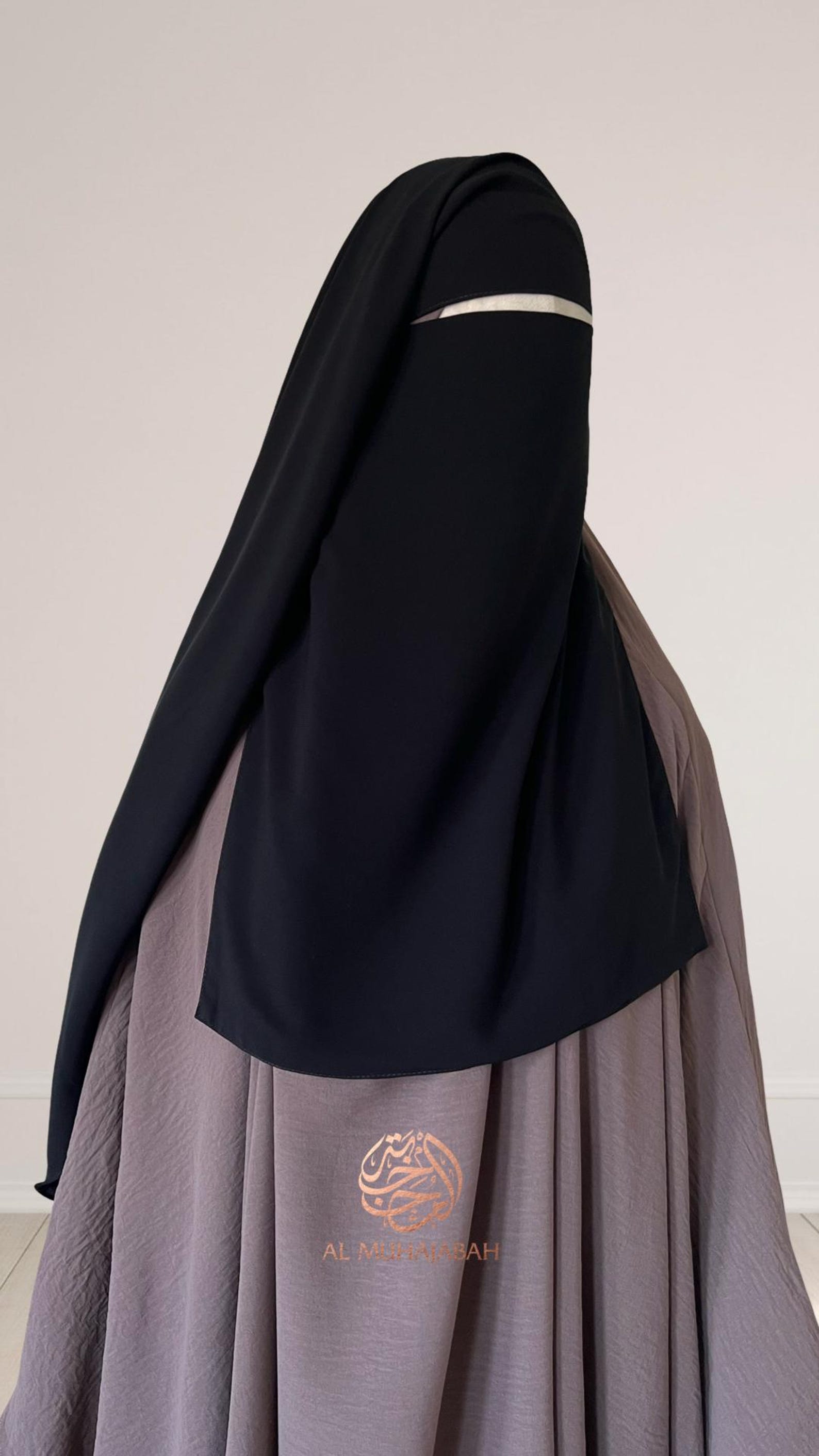 2 Layer Round Niqab With Nosestring - Etsy