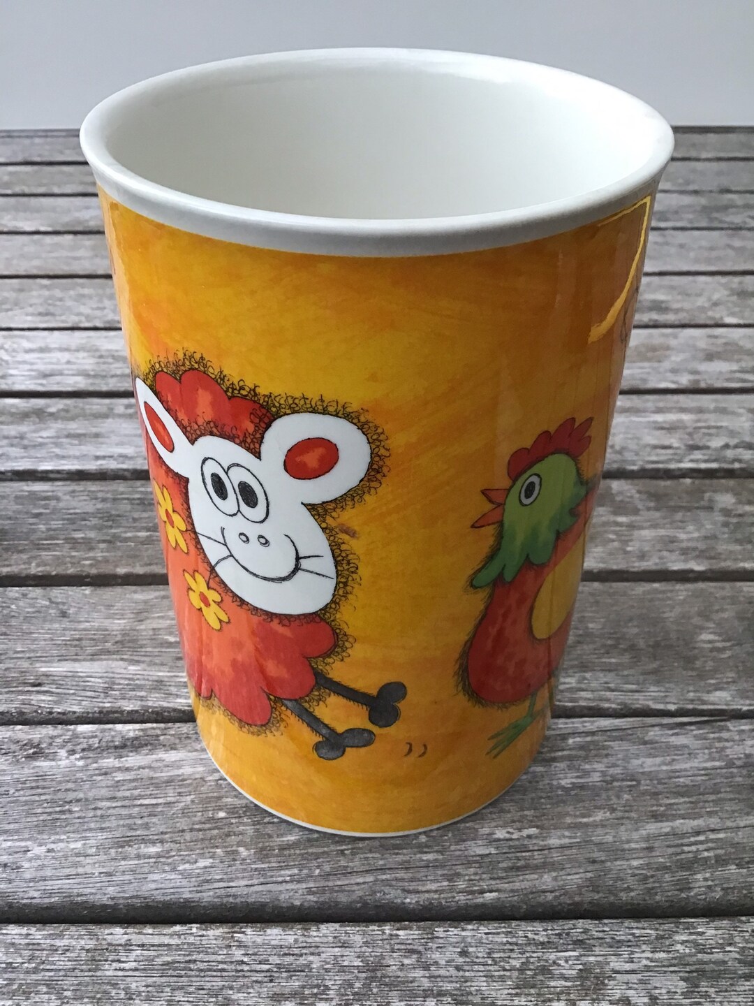 Vintage Dunoon Stoneware Funky Farm Utensil Pot by Jane Brookshaw - Etsy