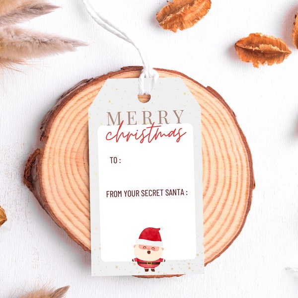 Secret Santa Tags - Etsy