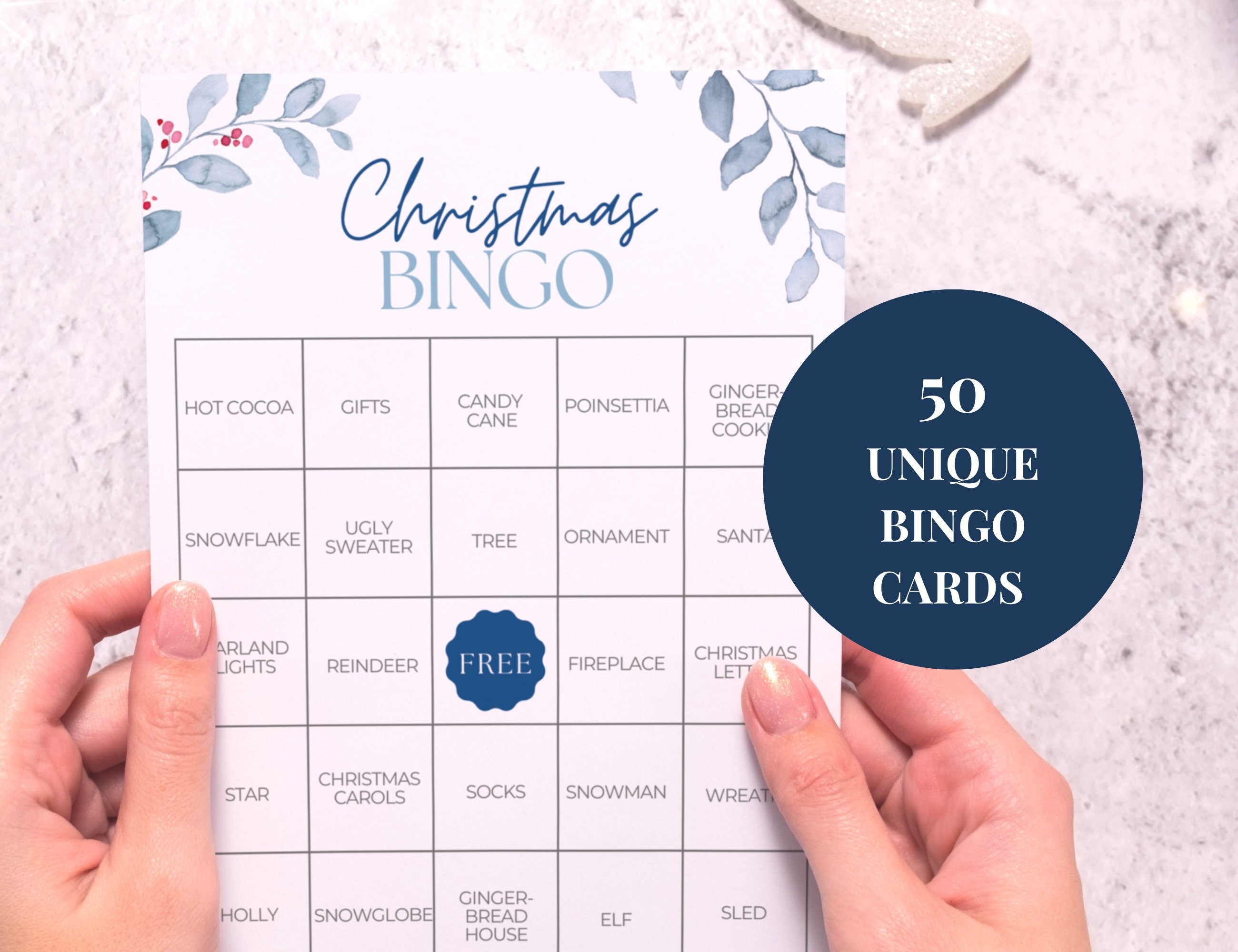 Christmas Bingo Printable Game for Kids Family and Friends - Etsy