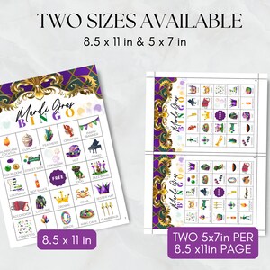 Mardi Gras Bingo Game, Mardi Gras Printable Game for Kids and Family ...