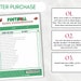 Football Game Predictions, Super Football Party Game, Printable ...