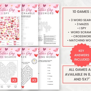 Easy Classroom Valentines Party Games for Kids, Printable Valentine ...