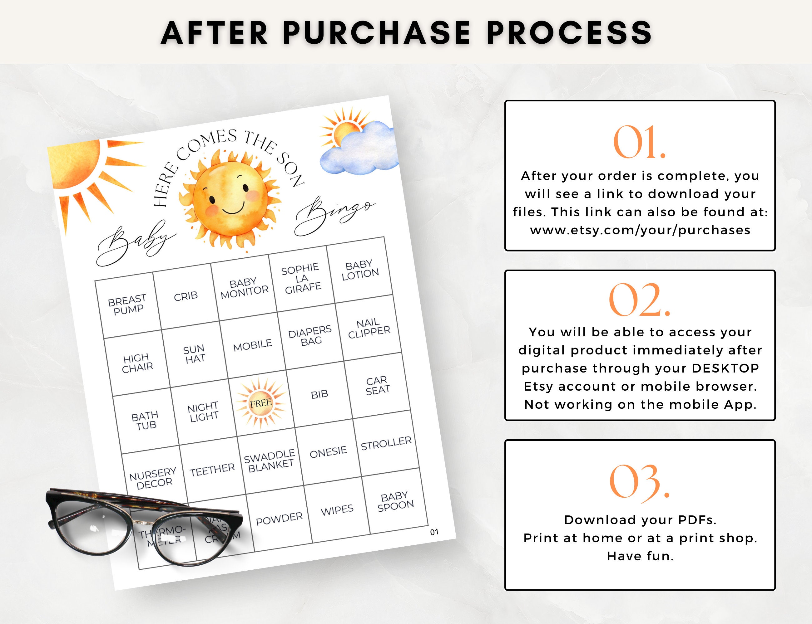 Here Comes the Son Baby Shower Bingo Prefilled Cards Baby - Etsy