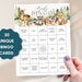 Woodland Baby Shower Bingo Prefilled Cards, Woodland Animals Theme ...