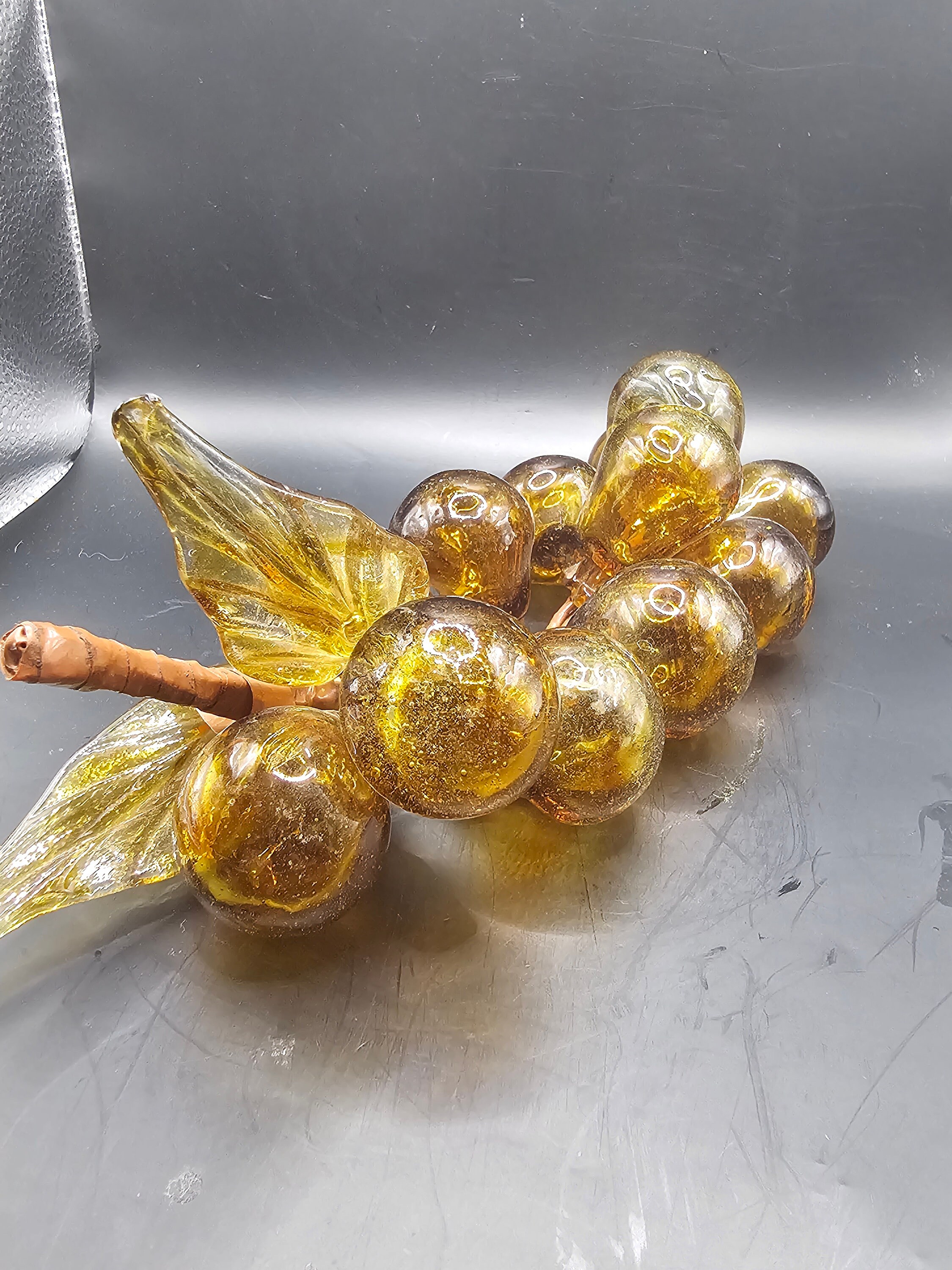 Vintage Murano Glass Grape Cluster - Etsy