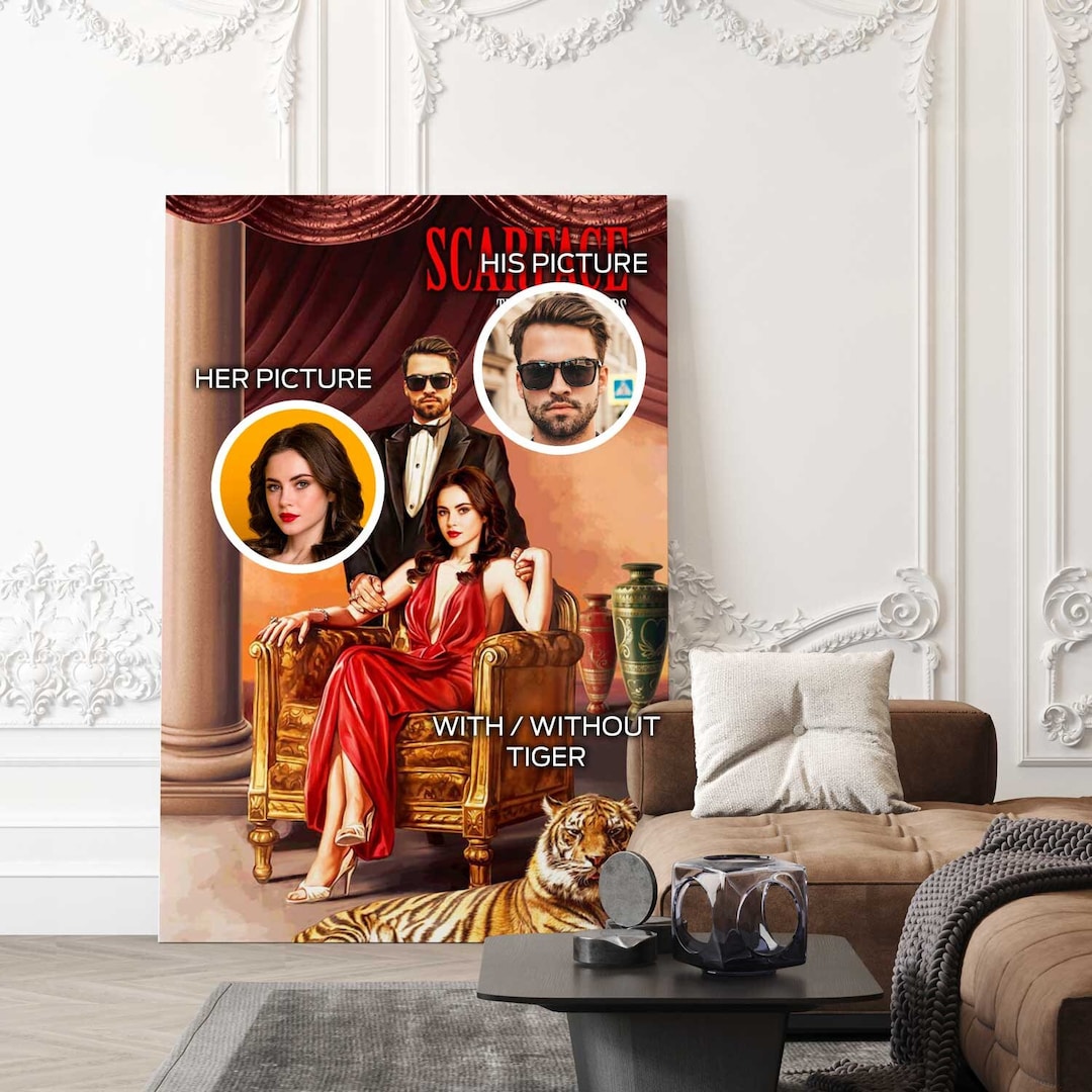 You as Scarface Couple - Tony Montana With His Queen, Portrait, Film ...