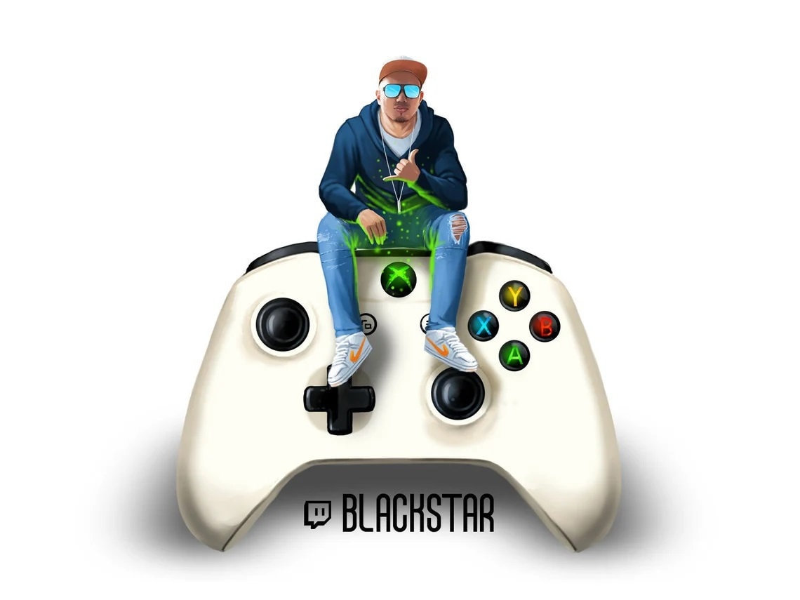 You as an Xbox Gamer - Cartoon Drawing - Etsy Australia