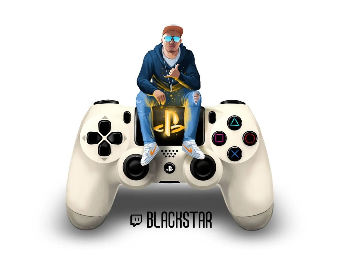You as a Playstation Gamer Caricature Drawing - Etsy
