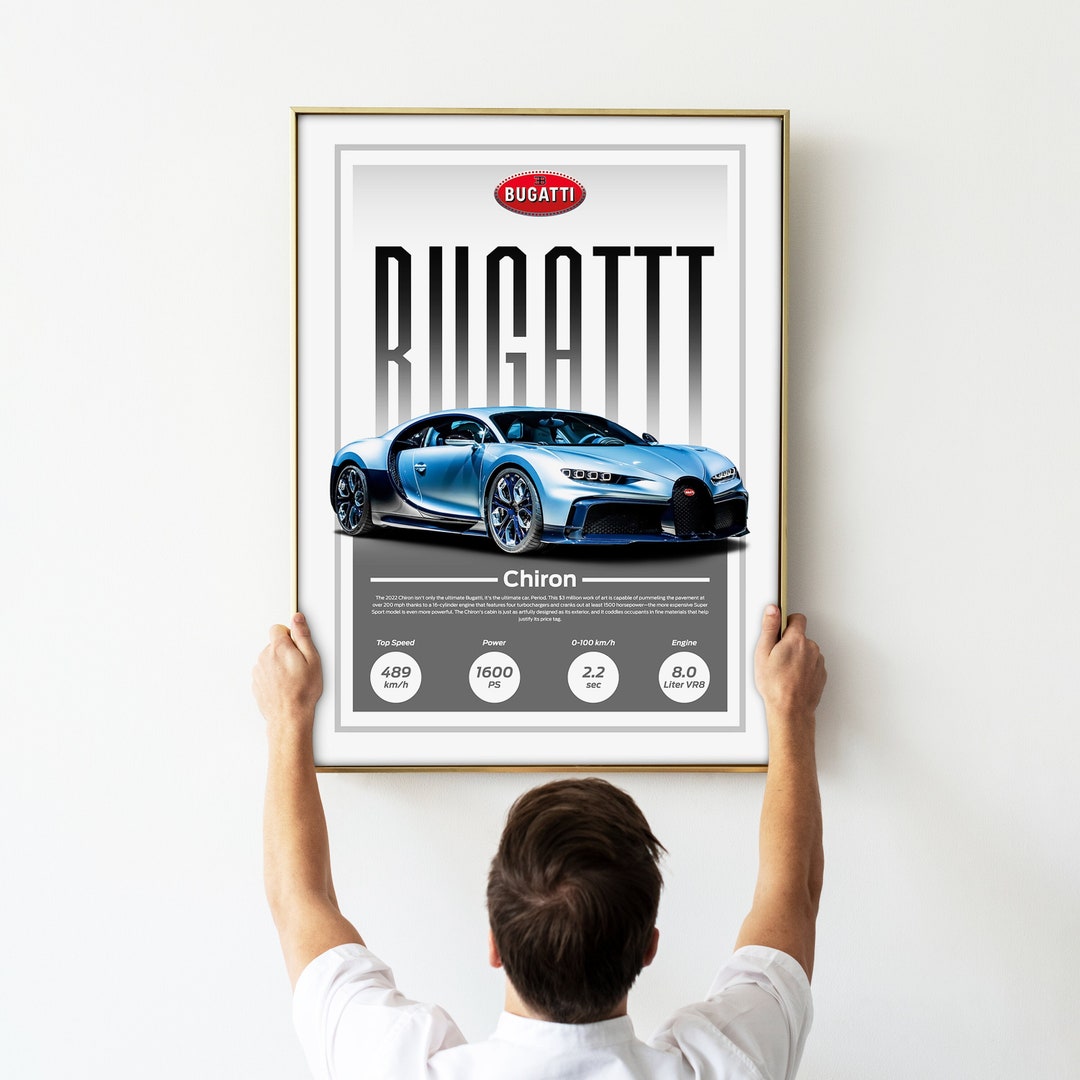 Bugatti Chiron, Digital Download, Decoration, Tuning, Wall Art, Art ...