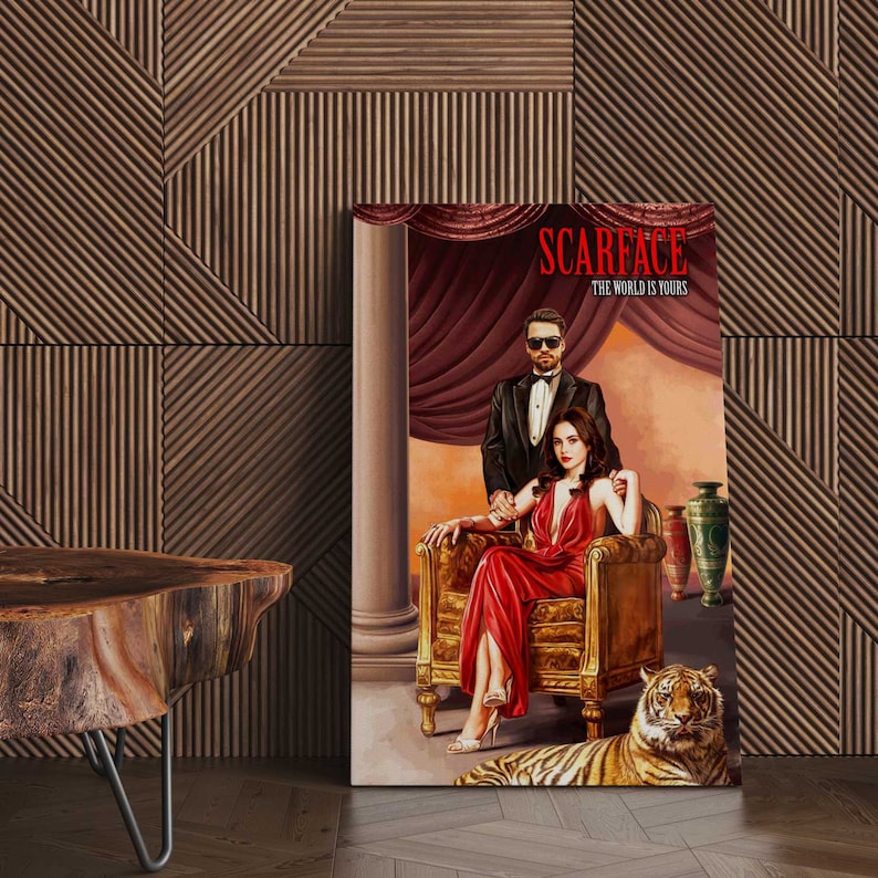 You as Scarface Couple - Tony Montana With His Queen, Portrait, Film ...