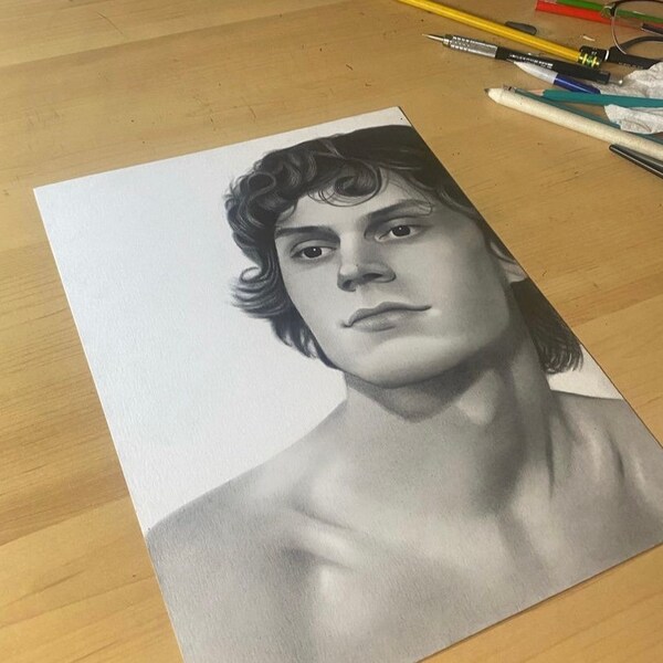 Evan Peters - Etsy