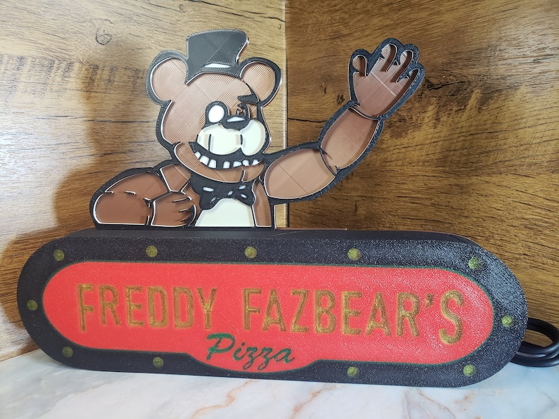 Five Nights at Freddy's Inspired Light up Sign - Etsy