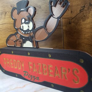 Five Nights at Freddy's Inspired Light up Sign - Etsy
