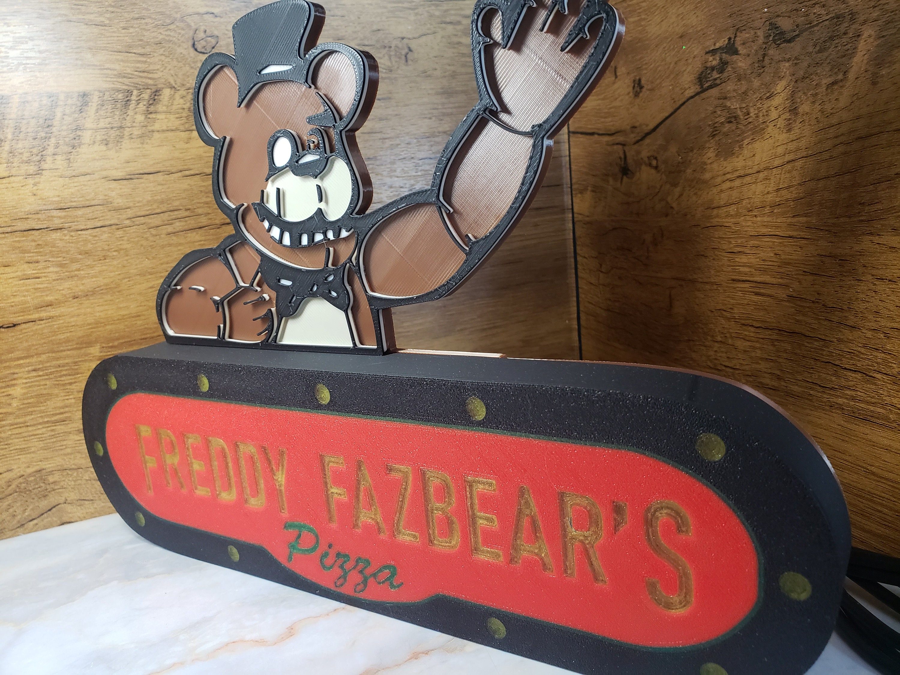 Five Nights at Freddy's Inspired Light up Sign - Etsy