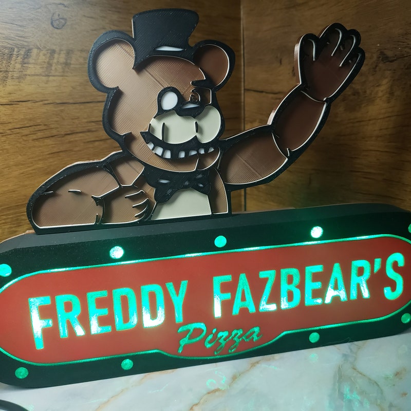 Freddy Fazbear Pizzeria Sign - Etsy