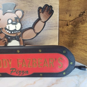 Five Nights at Freddy's Inspired Light up Sign - Etsy