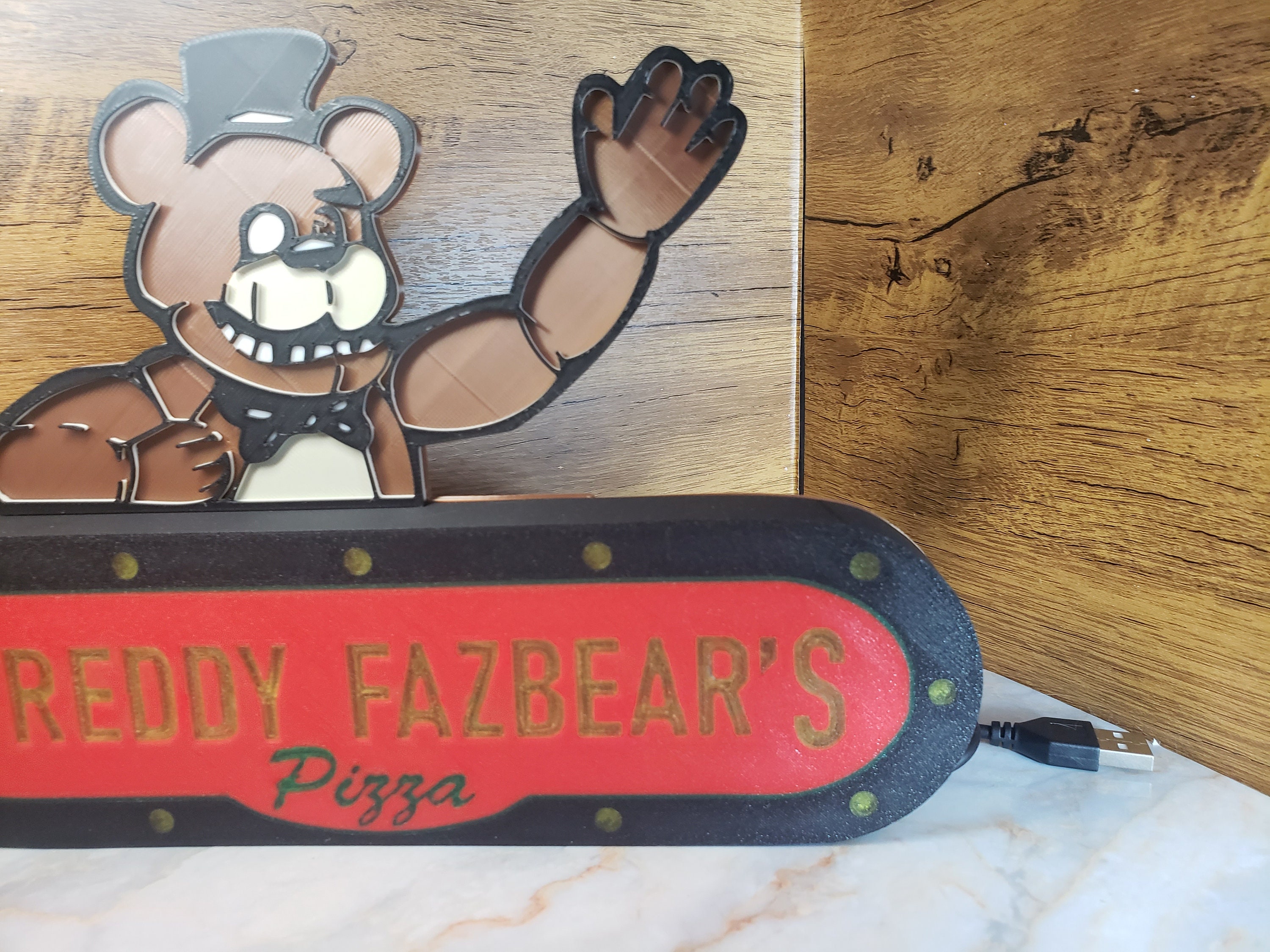 Five Nights at Freddy's Inspired Light up Sign - Etsy
