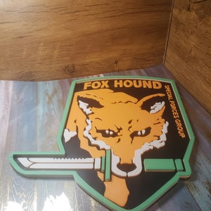 Metal Gear Solid Foxhound Sign - Etsy