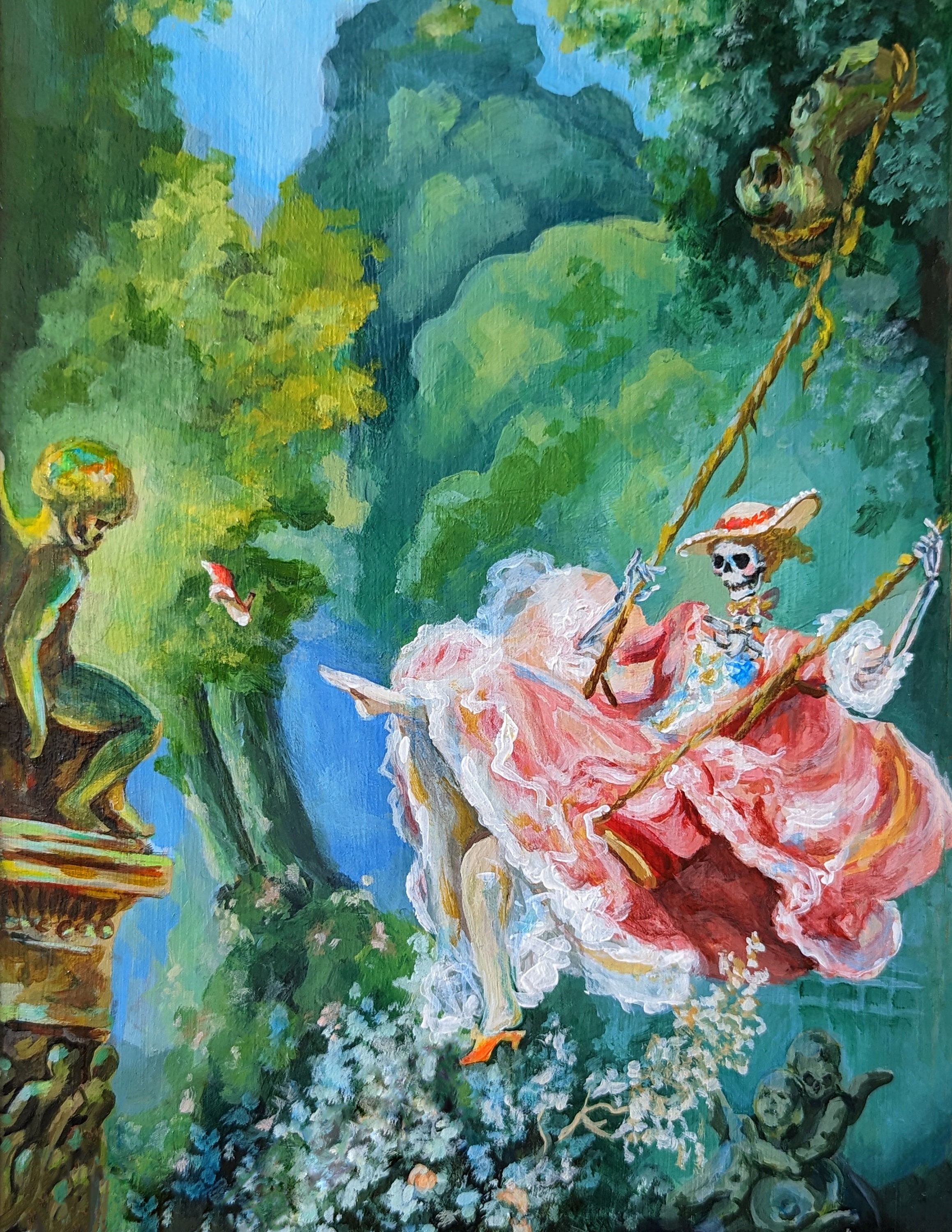 The Skeleton Swing (fragonard Reimagined) - Etsy