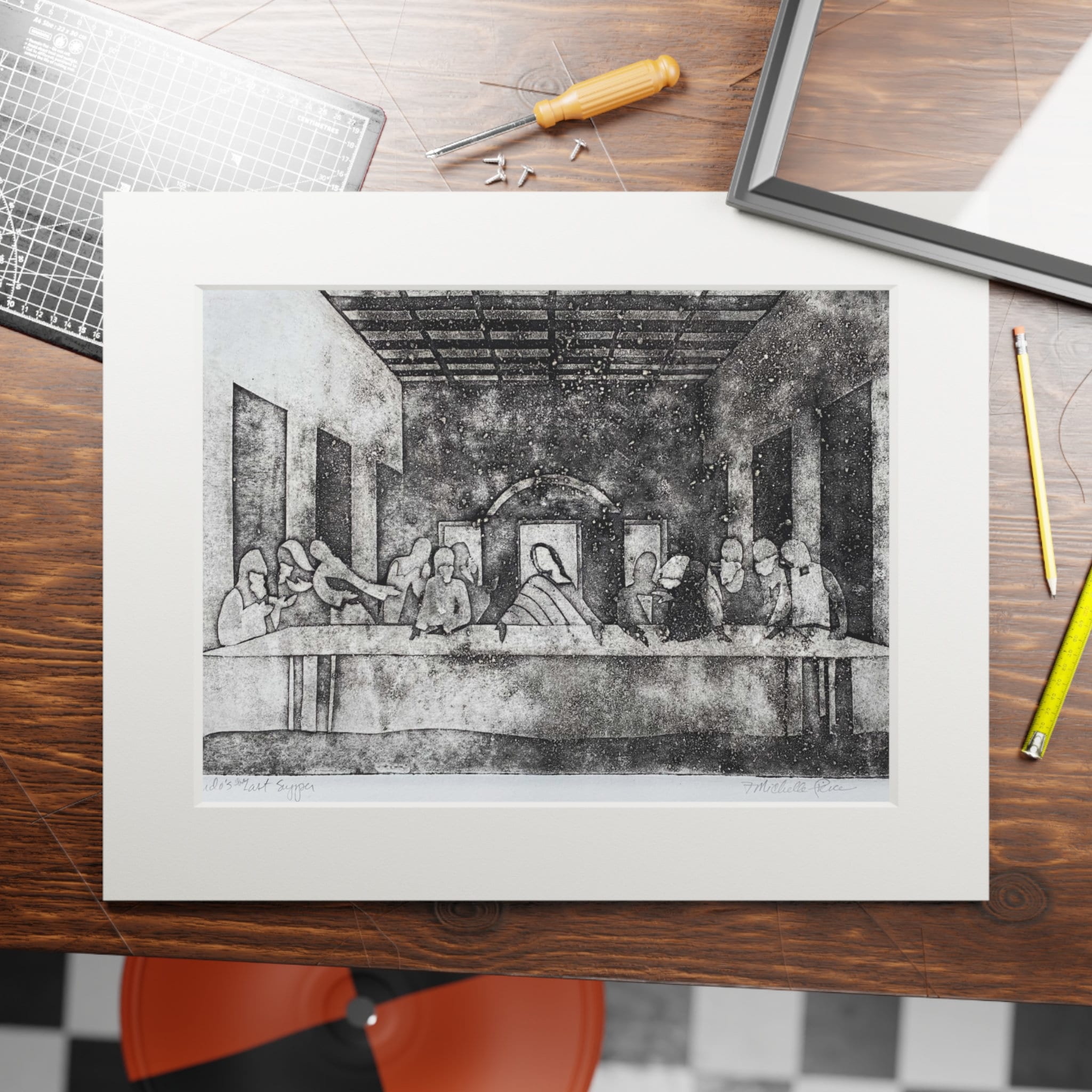Art Print the Last Supper Reproduction Giclée W/mat Home - Etsy