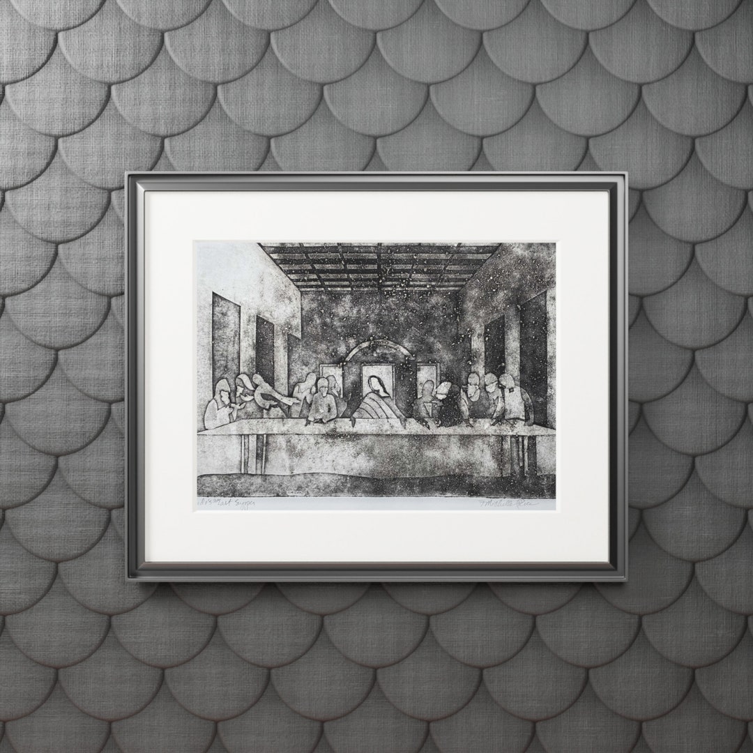 Art Print - the Last Supper, Reproduction, Giclée W/mat, Home Decor ...