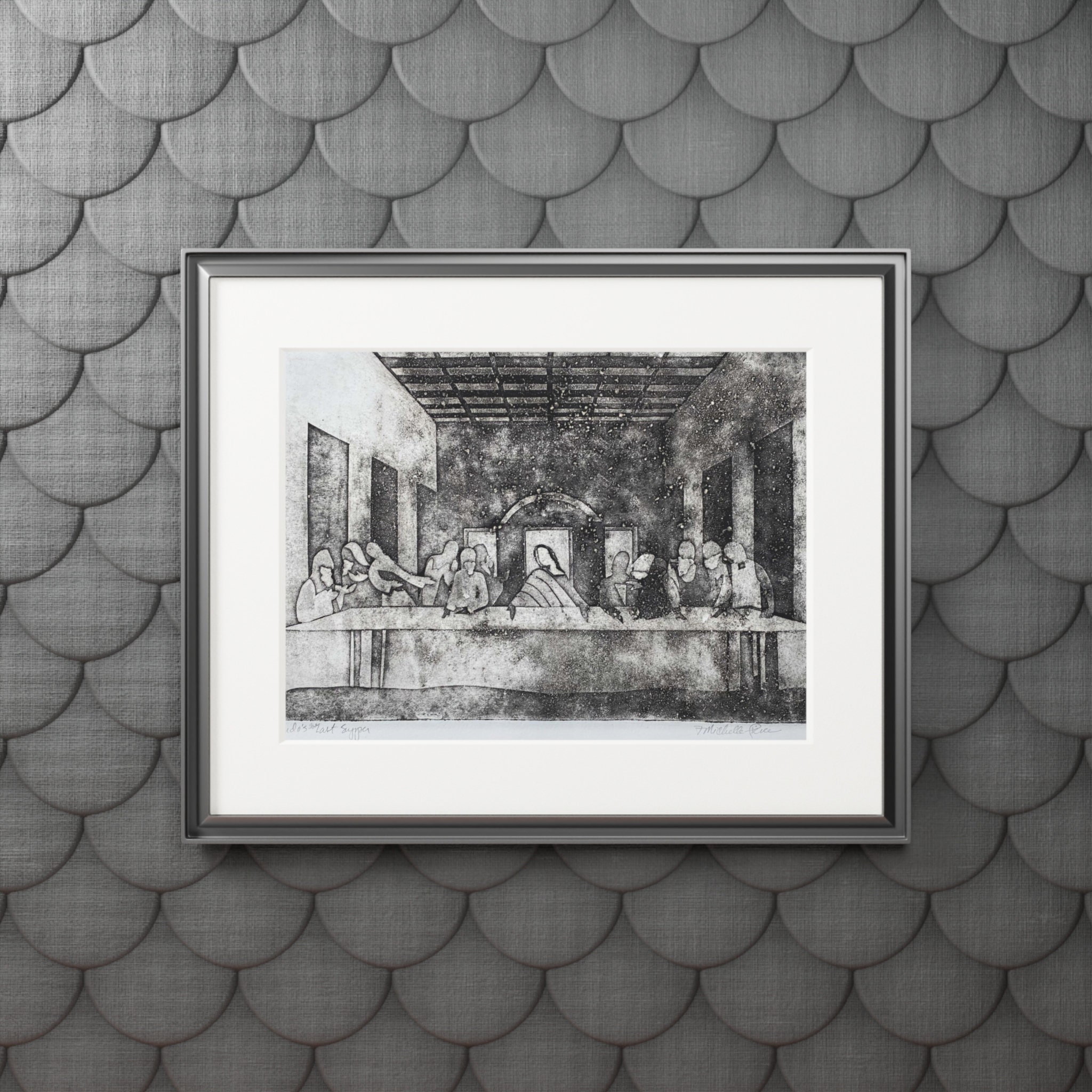 Art Print the Last Supper Reproduction Giclée W/mat Home - Etsy