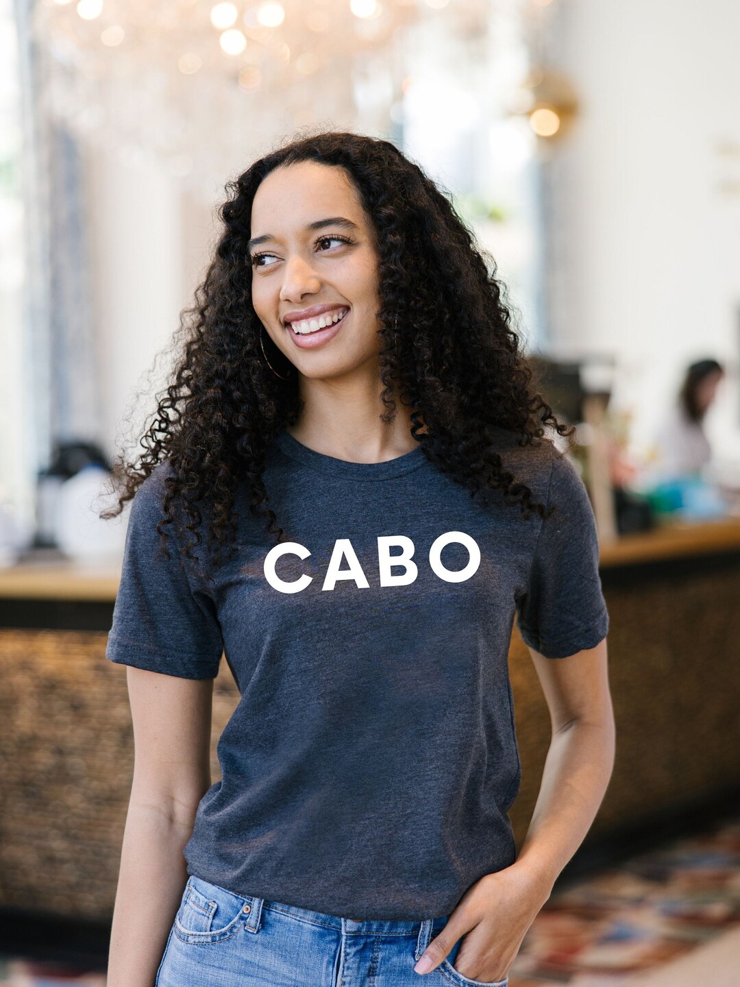 Dark Grey Cabo Tee Shirt, Cabo San Lucas Mexico Shirts, Comfortable ...