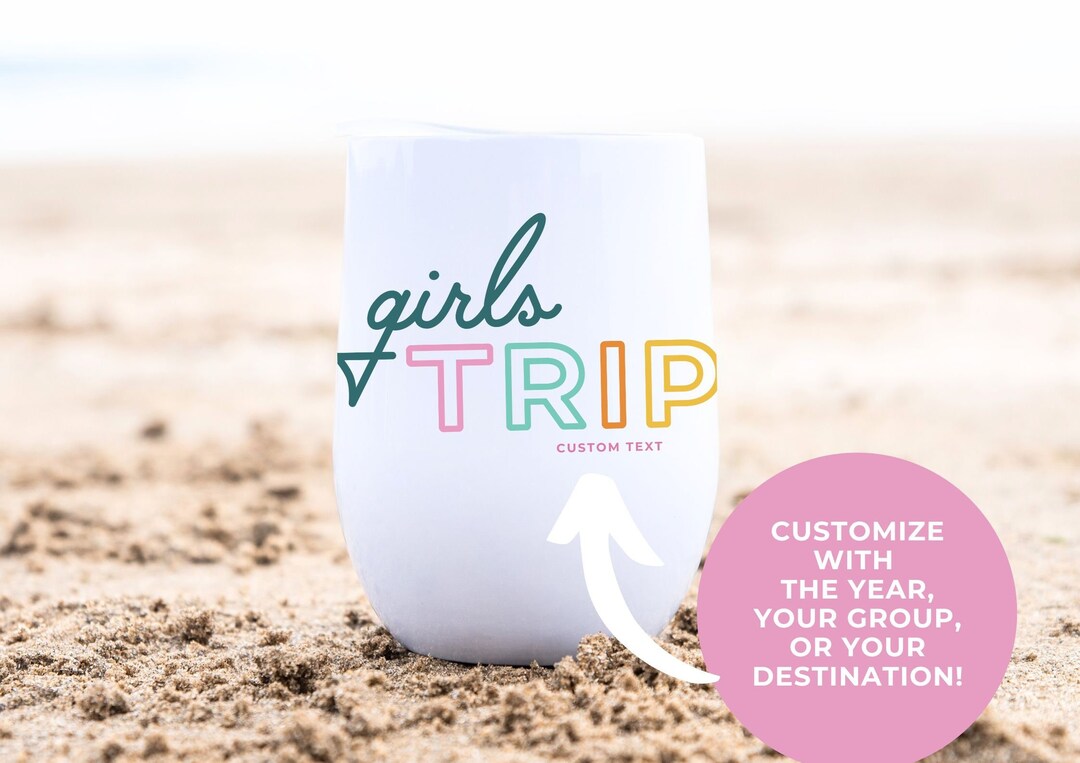 Custom Girls Beach Trip Tumbler, Custom Girls Trip Cup, Custom Girls ...