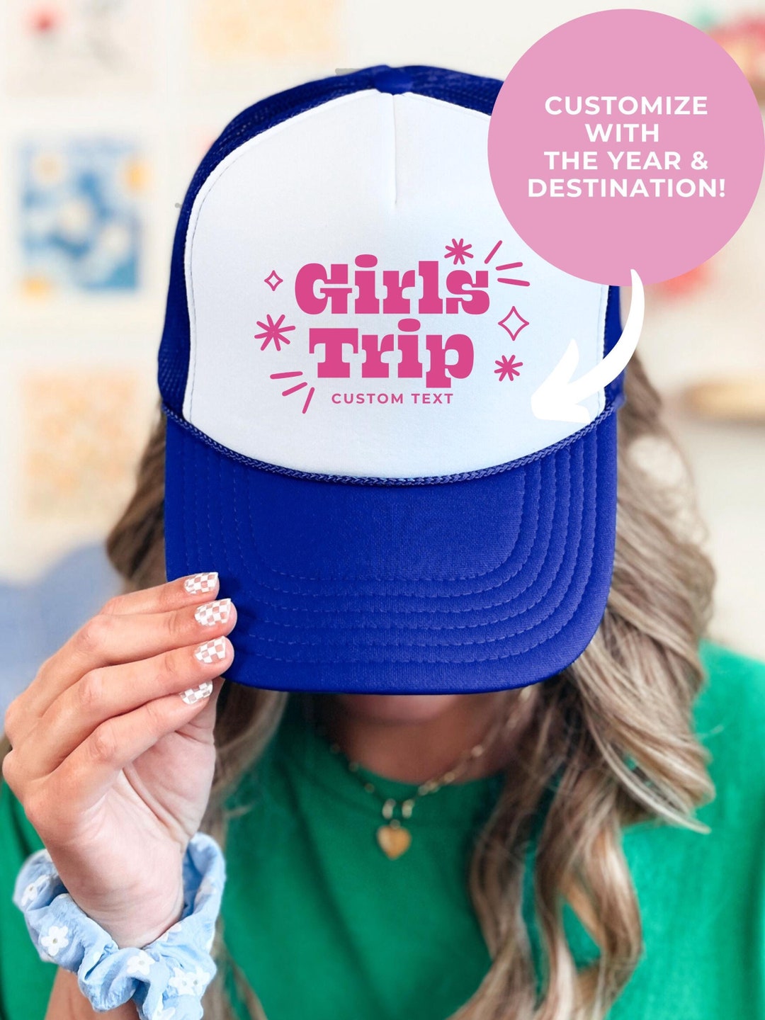 Custom Girls Trip Gift, Girls Trip Hats, Custom Girls Trip Favors ...