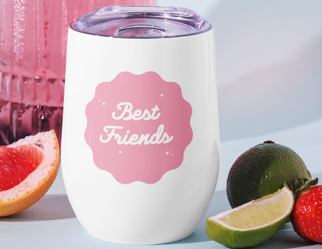 Best Friend Wine Tumblers Best Friend Gifts Best Friend Wine Glasses - Etsy