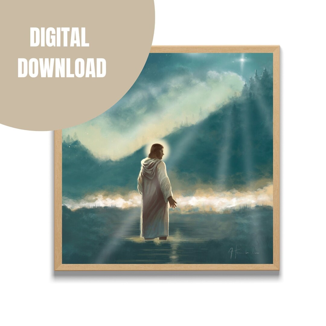 Jesus Christ Art, Digital Download, Christian Artwork, Gospel Home ...