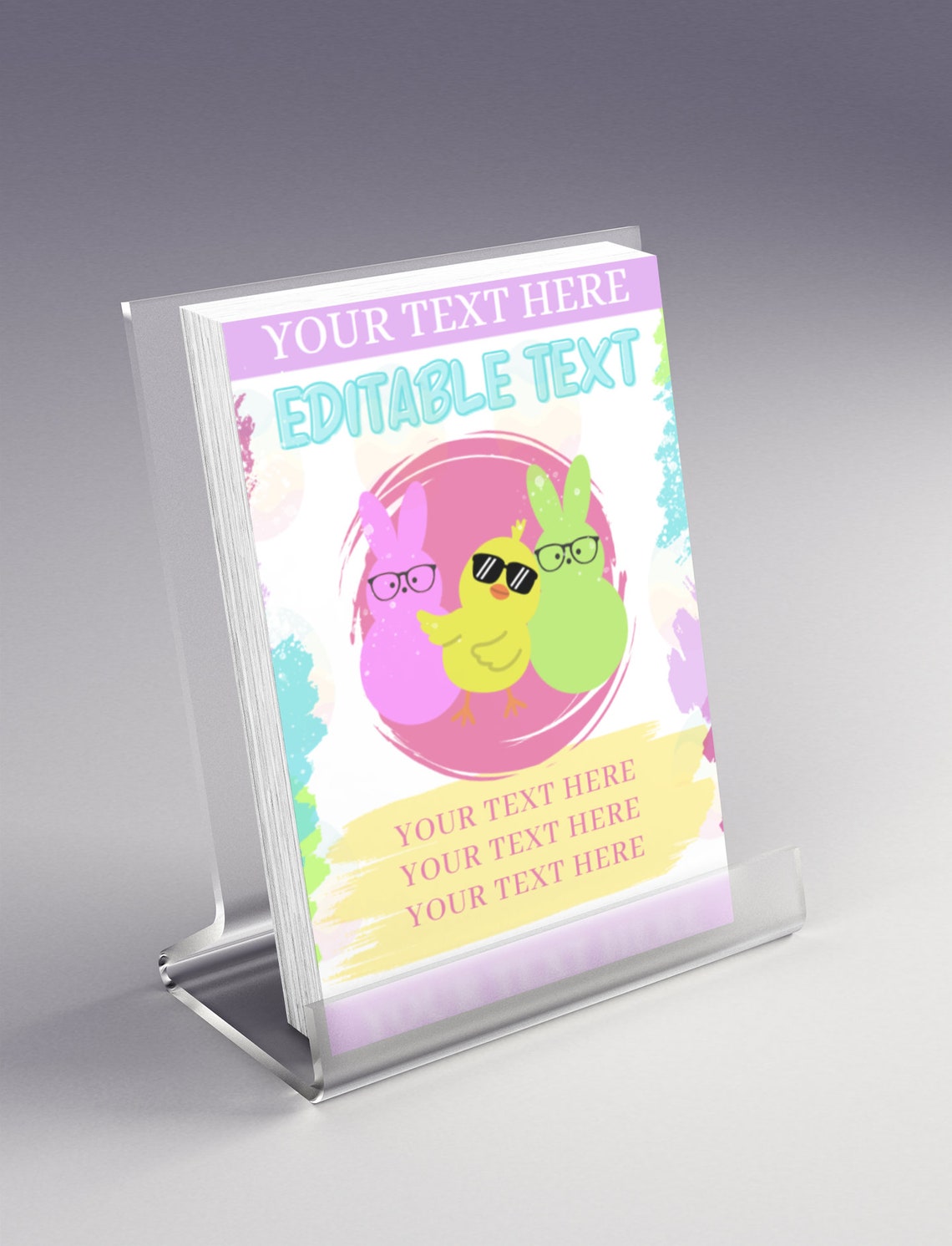 Editable Easter DIY Flyer, Canva Editable Flyer, Easter Templates ...