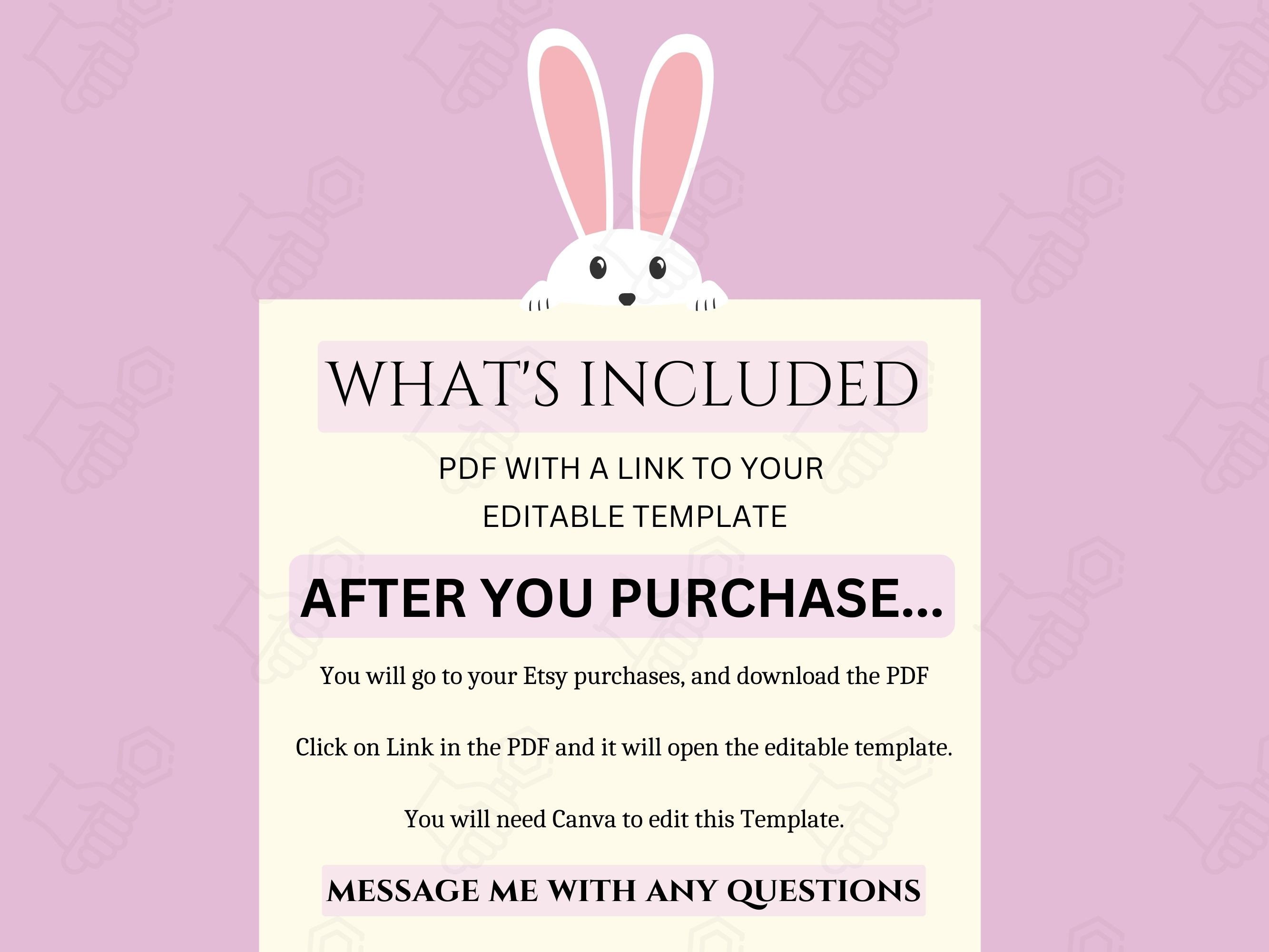 Editable Easter DIY Flyer, Canva Editable Flyer, Easter Templates ...