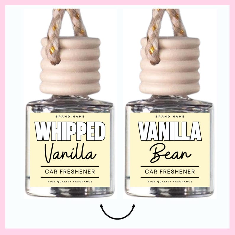 DIY Car Freshener Labels | Canva Editable Template | Label Template ...