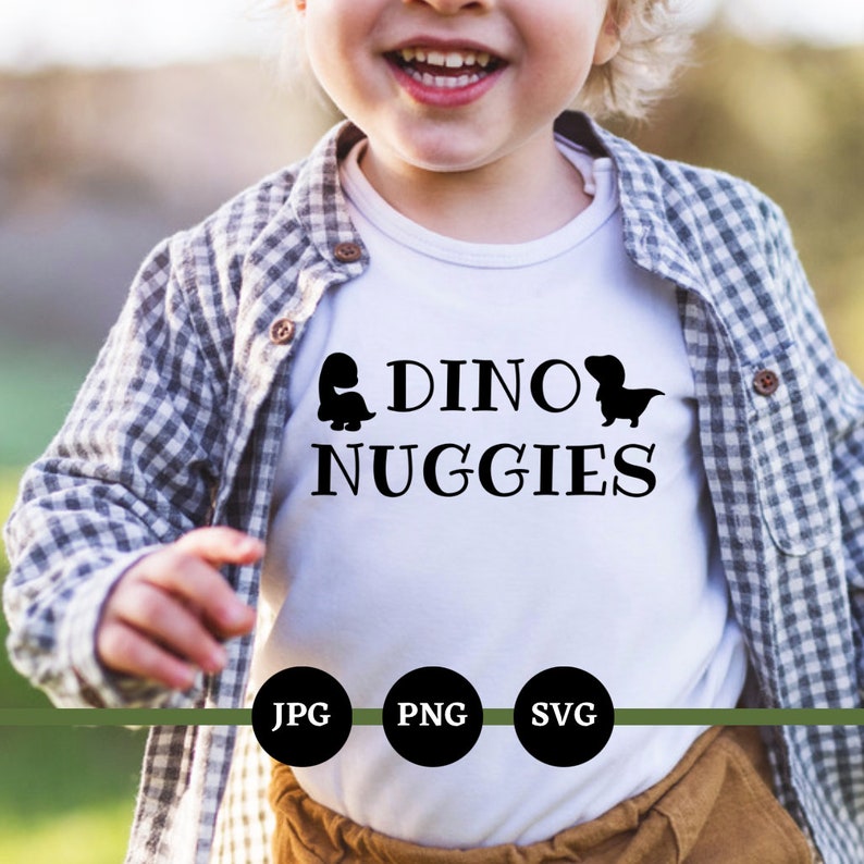 Dino Nuggies SVG PNG JPG Dinosaurs Chicken Nuggets - Etsy