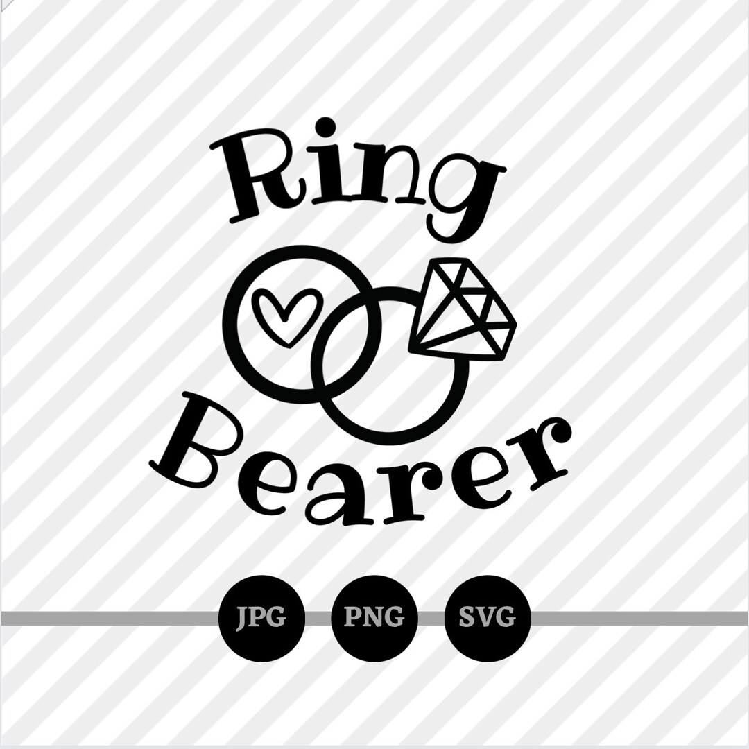 Ring Bearer, SVG, PNG, JPG, Wedding, Marriage, Bridal Shower ...