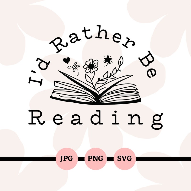 Reading Svg - Etsy