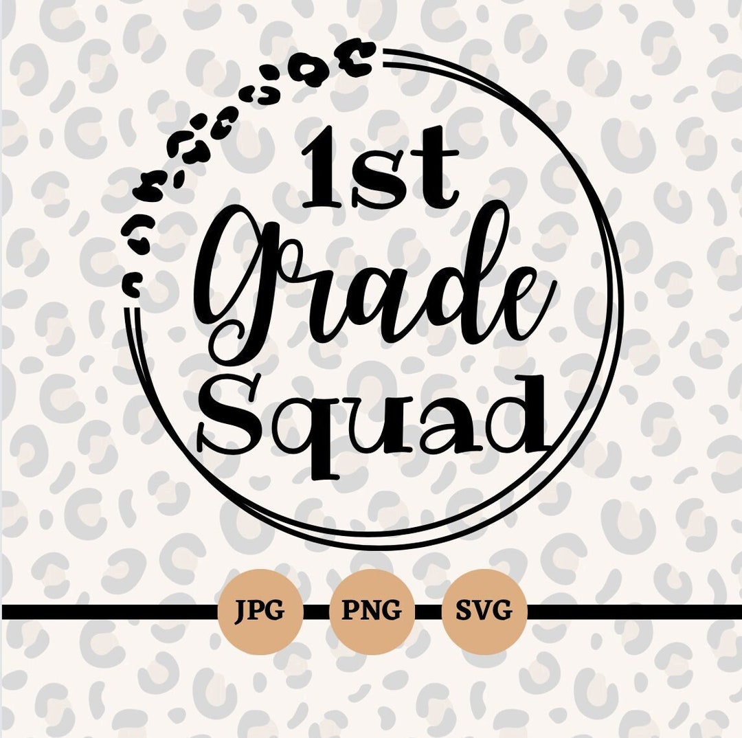 1st Grade Squad, Teacher, School, First Grade Crew, Leopard Print, Team ...