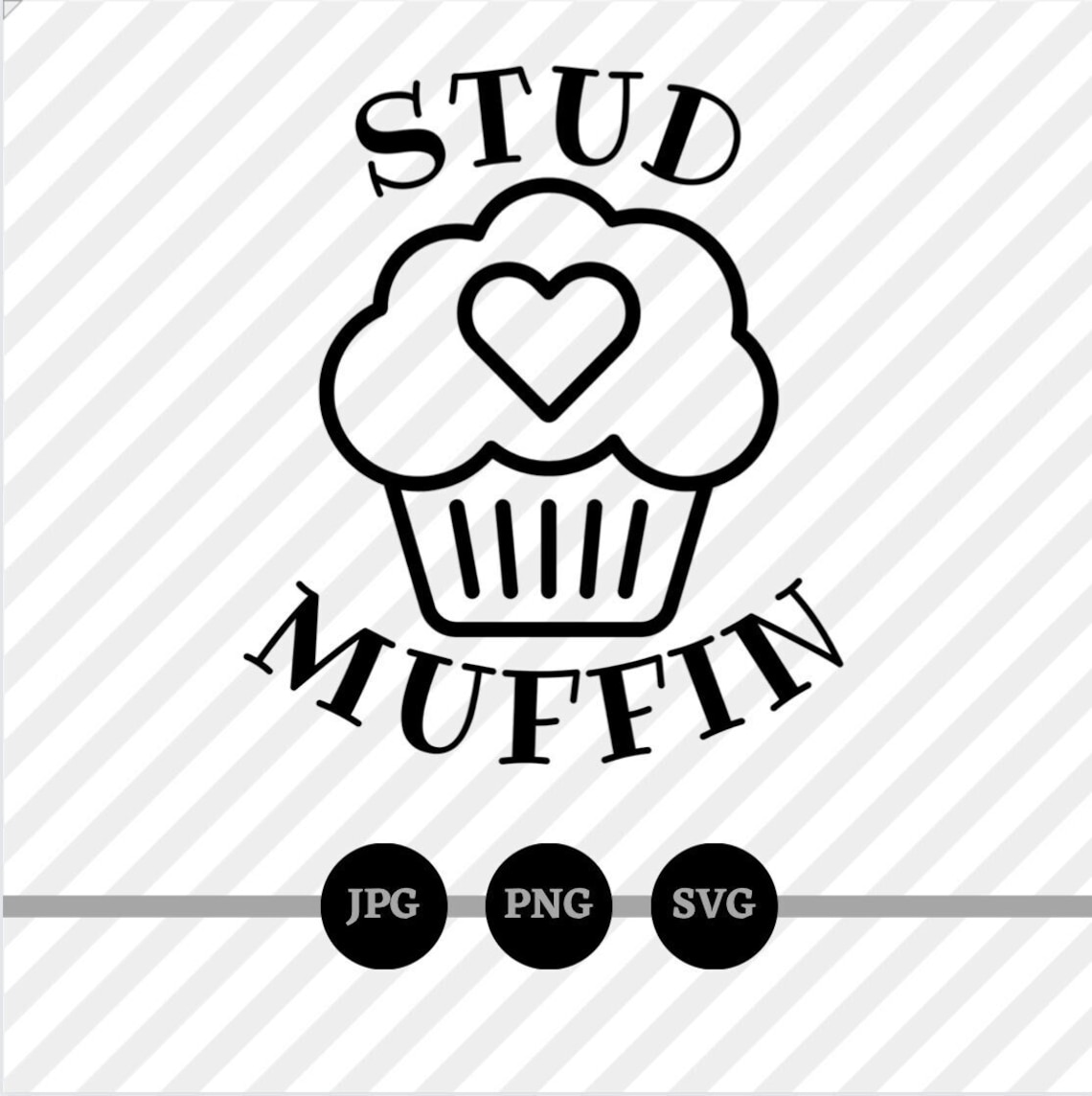 Stud Muffin, SVG, PNG, JPG, Little Boys, Toddlers, Valentine's Day ...