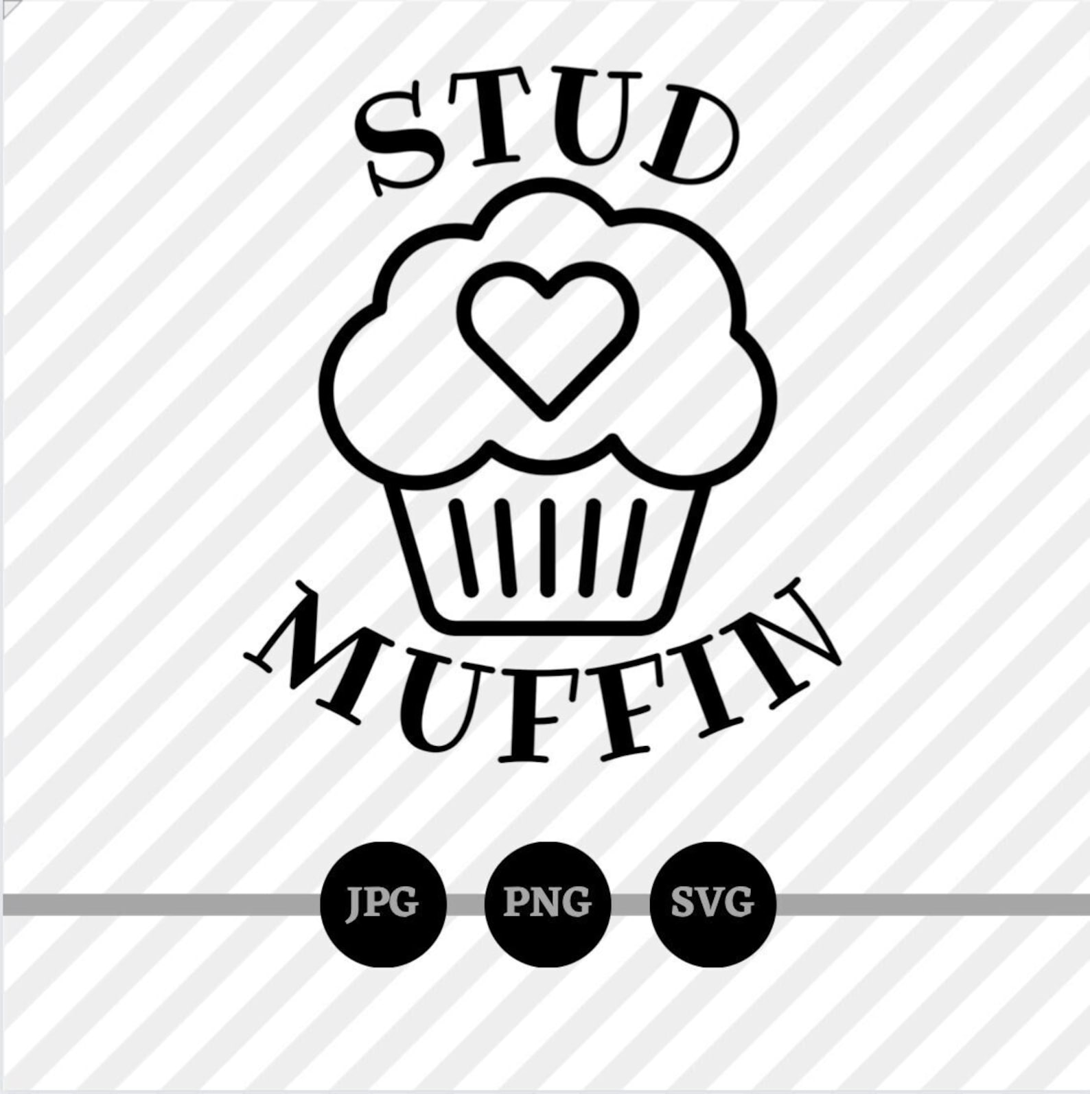 Stud Muffin, SVG, PNG, JPG, Little Boys, Toddlers, Valentine's Day ...