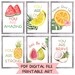 Tropical Fruit Printable Art, PDF, Classroom Theme Posters, Watercolor ...