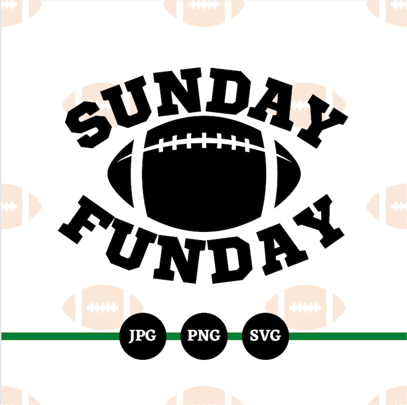 Sunday Funday Football Super Bowl Parties SVG PNG - Etsy